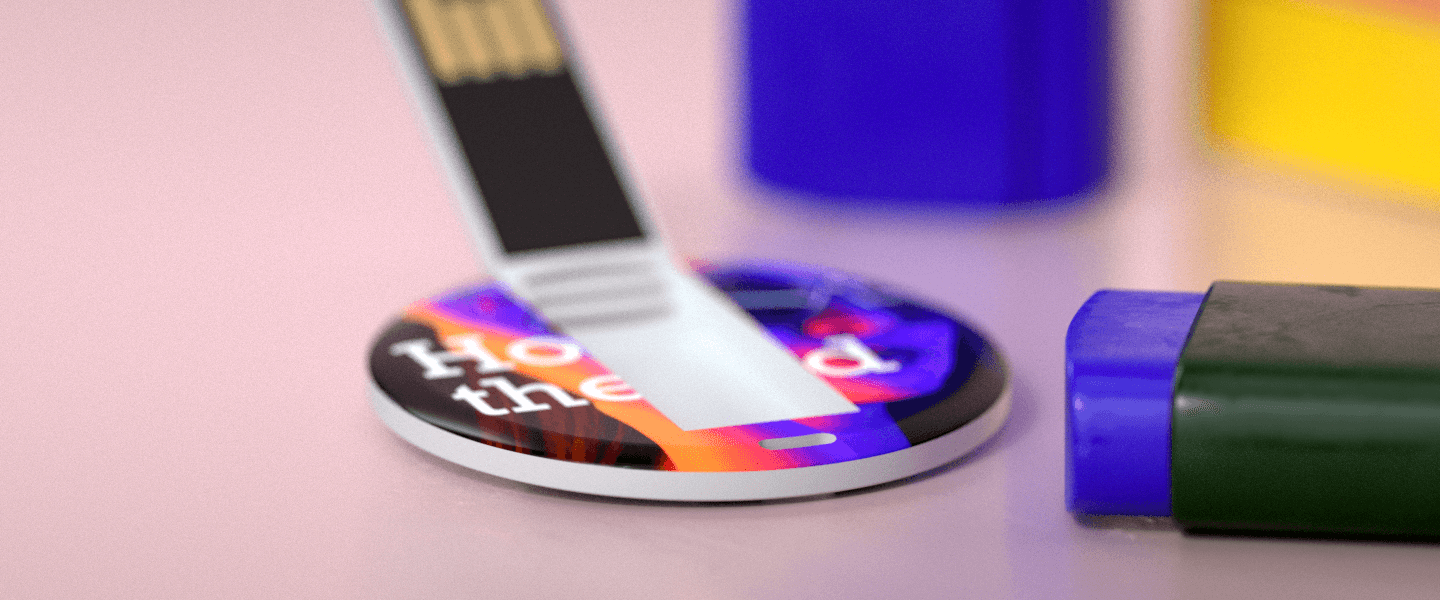 Color Card Round: USB Flash Drives | Maikii